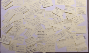 As participants had their early morning coffee and introductory chats ...